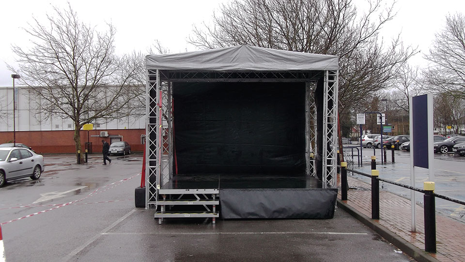 Mini Stage Hire 2 - DHE Productions - 03309 129987