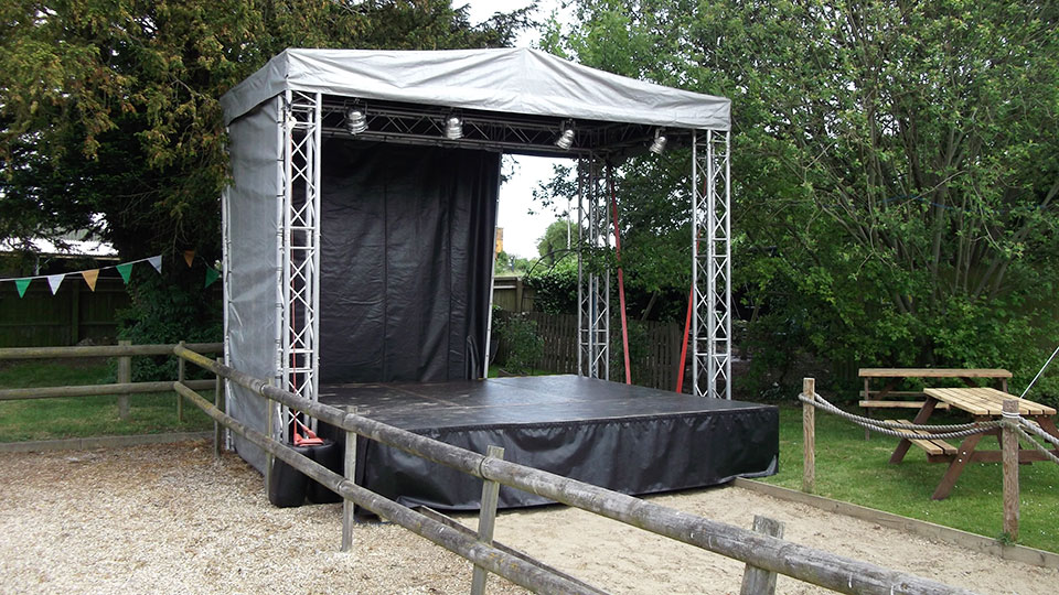Mini Stage Hire 2 - DHE Productions - 03309 129987